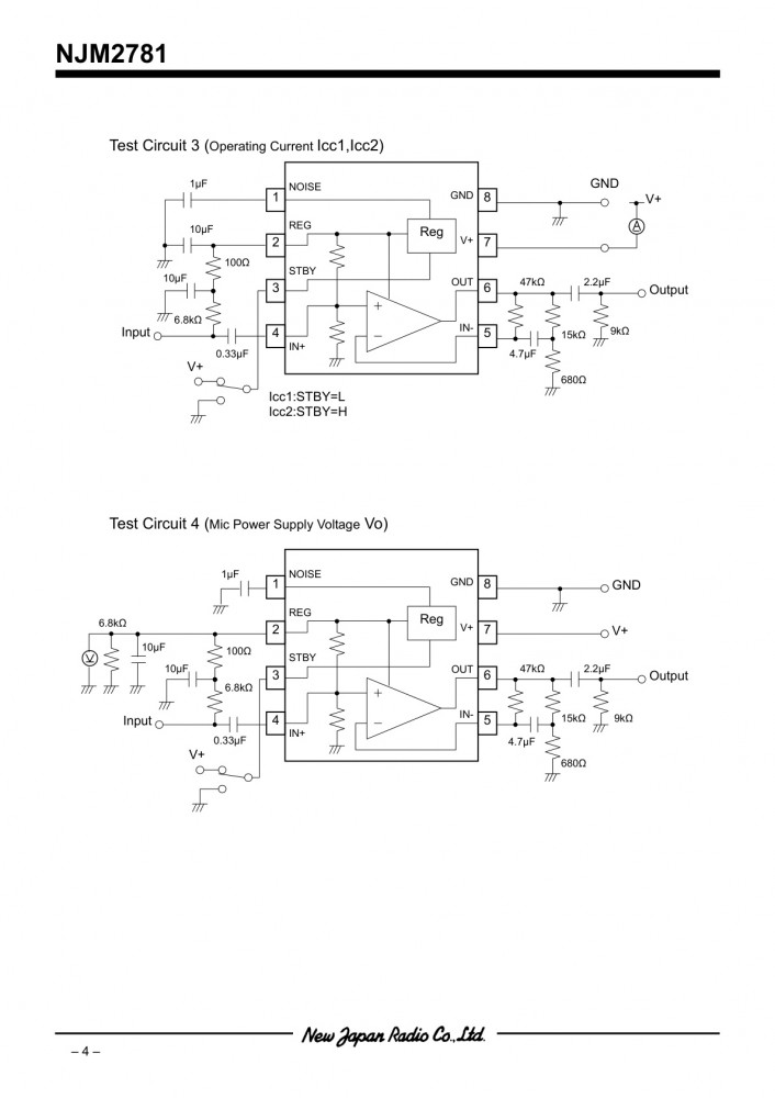 NJM2781 datasheet page 4