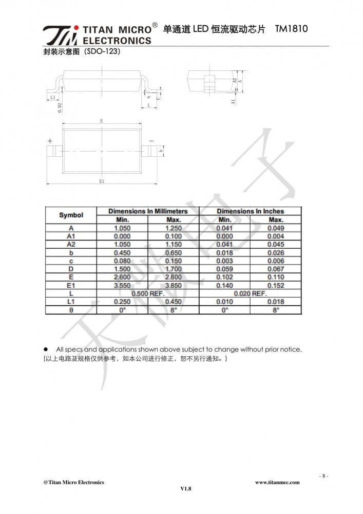 TM1810-2 datasheet page 8