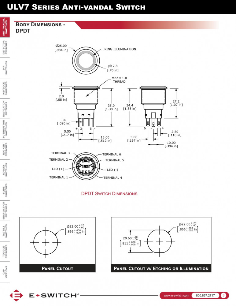 ULV7 series datasheet page 3