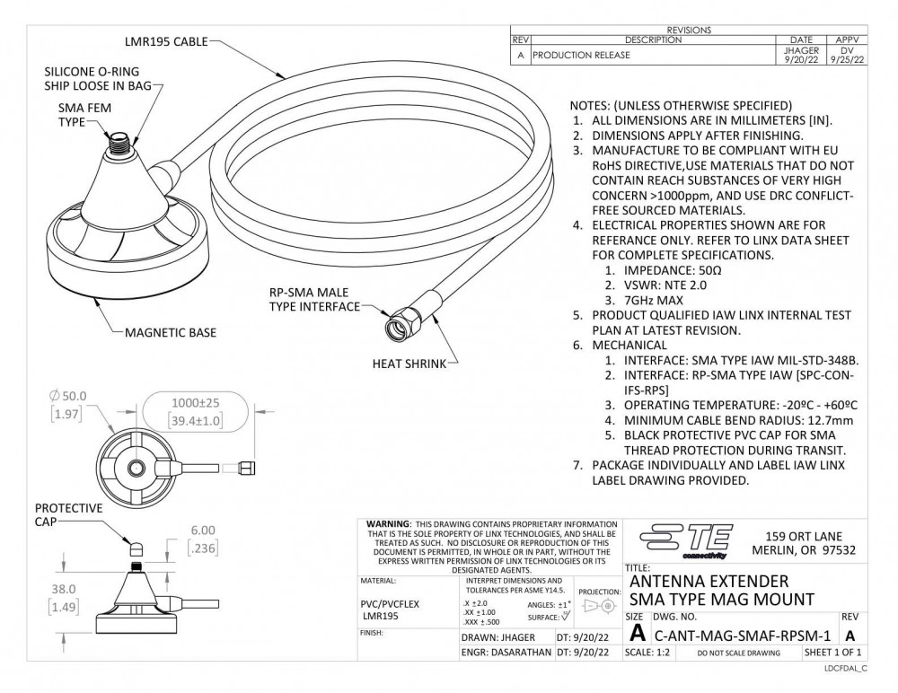 CAEK-2.4 technical drawing page 1