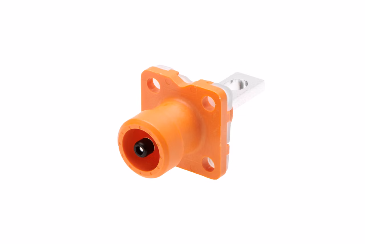 SideWize 3.40mm, 1-circuit, Red Bulkhead Connector, Threaded, Tray