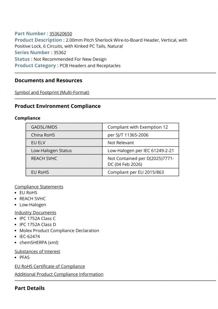 Product document preview, page 1