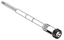 Mini-Change C-Size Double-Ended Cordset, 12 Poles, Male (Straight) to Female (Straight), 16 AWG, Yellow TPE Cable, 25.0m (82.02') Length