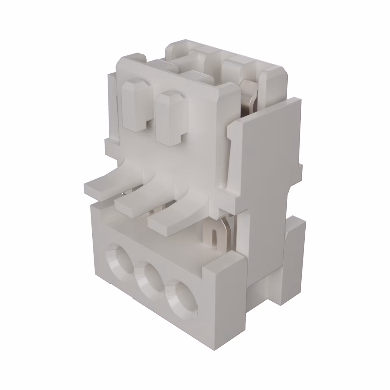 Appli-Mate RAST 2.5 IDT Housing, 2.50mm Pitch, with Side Latches, Female, 2 Circuits, Position Keys A & D Removed, Polarizing Rib Between 1/2, Voided Circuit 2 for sale
