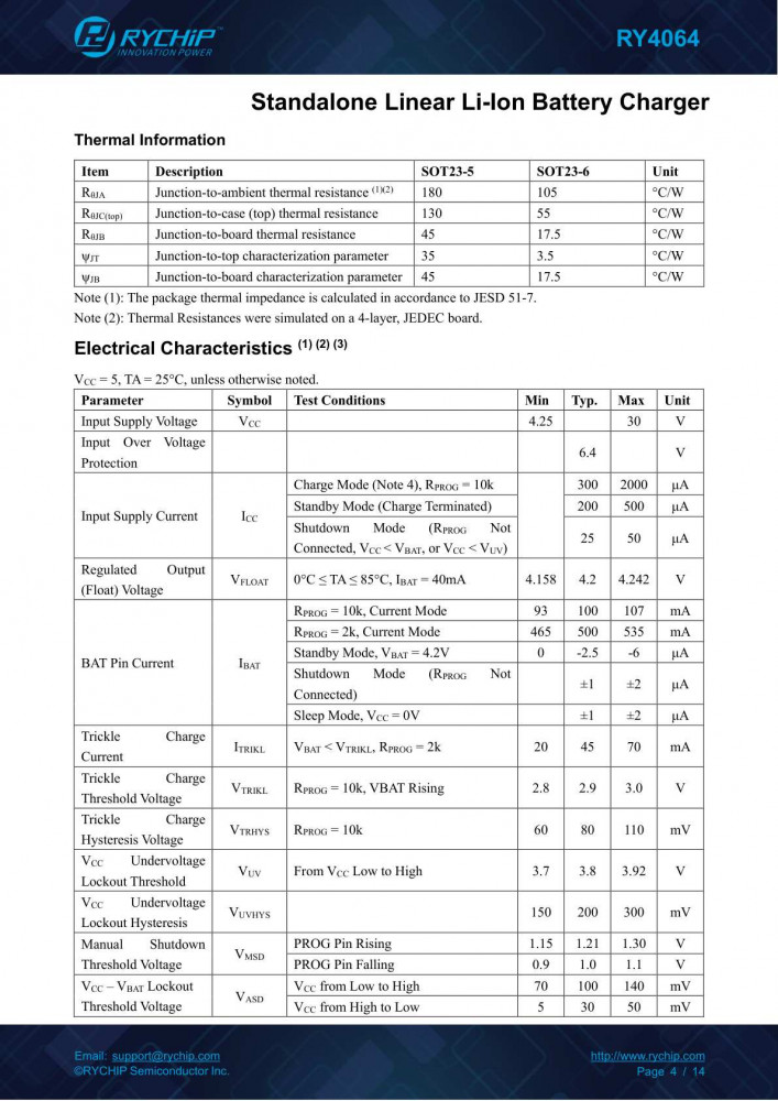 RY4064AT5 datasheet page 4