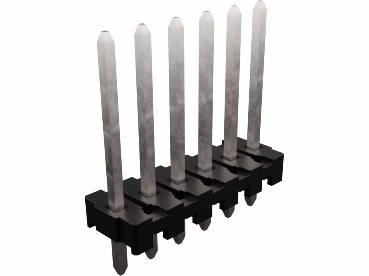 KK 396 Breakaway Header, Vertical, 6 Circuits, Matte Tin (Sn) Plating, Pin Length 23.80mm (.937
