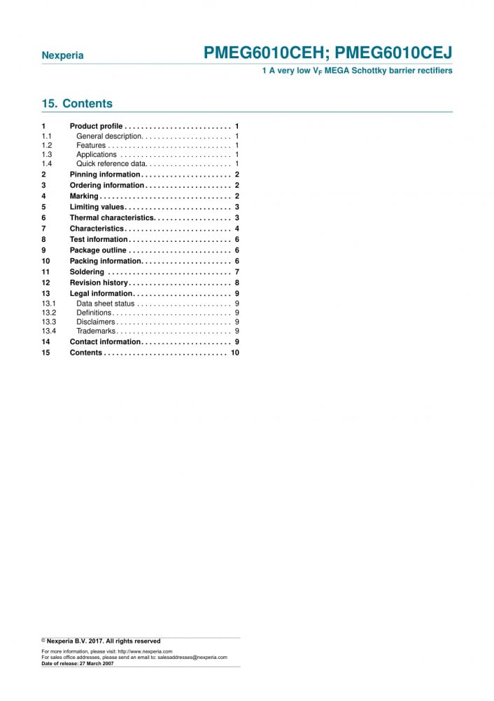 PMEG6010CEJ datasheet page 10