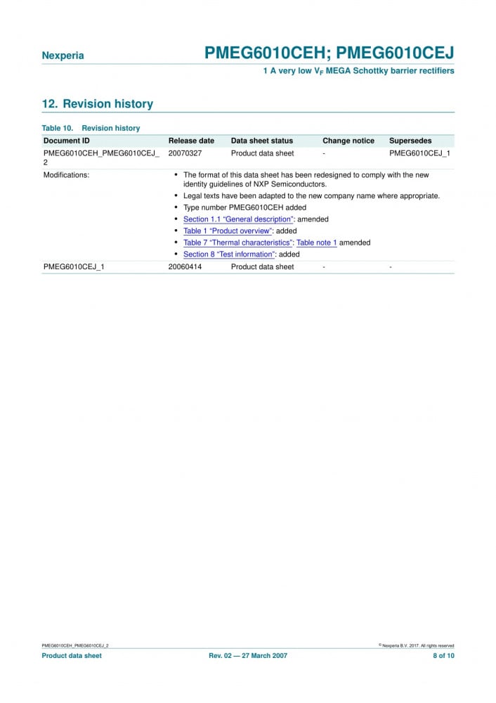 PMEG6010CEJ datasheet page 8