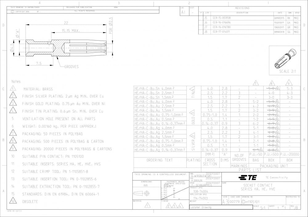 TE Connectivity drawing 1470-19 preview