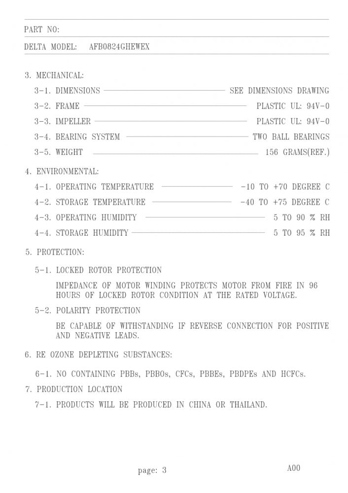 AFB0824GHEWEX approval specification page 5
