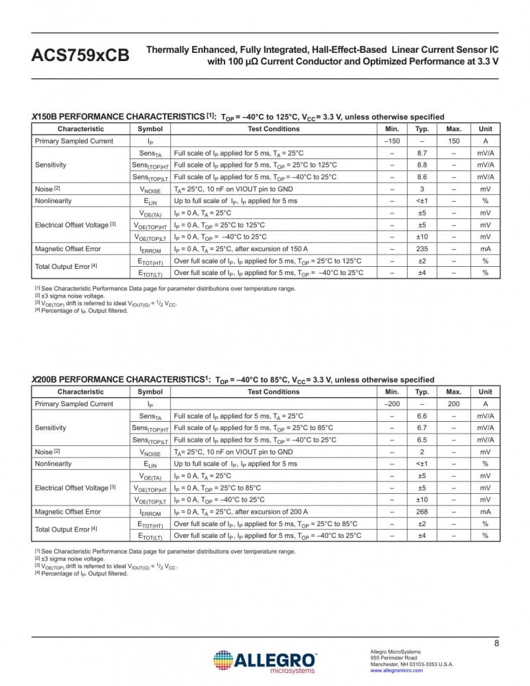 ALLEGRO ACS759 datasheet page 8