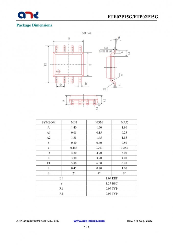 FTP02P15G datasheet page 5