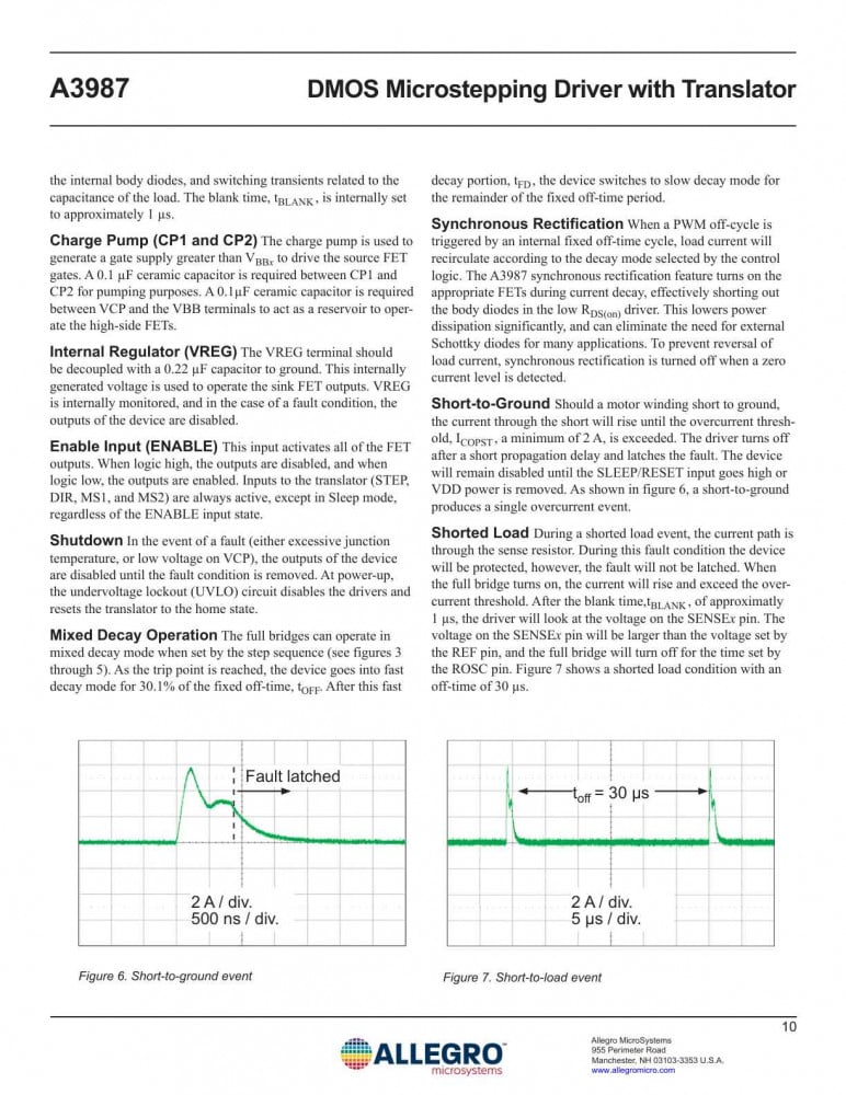 A3987 datasheet page 10