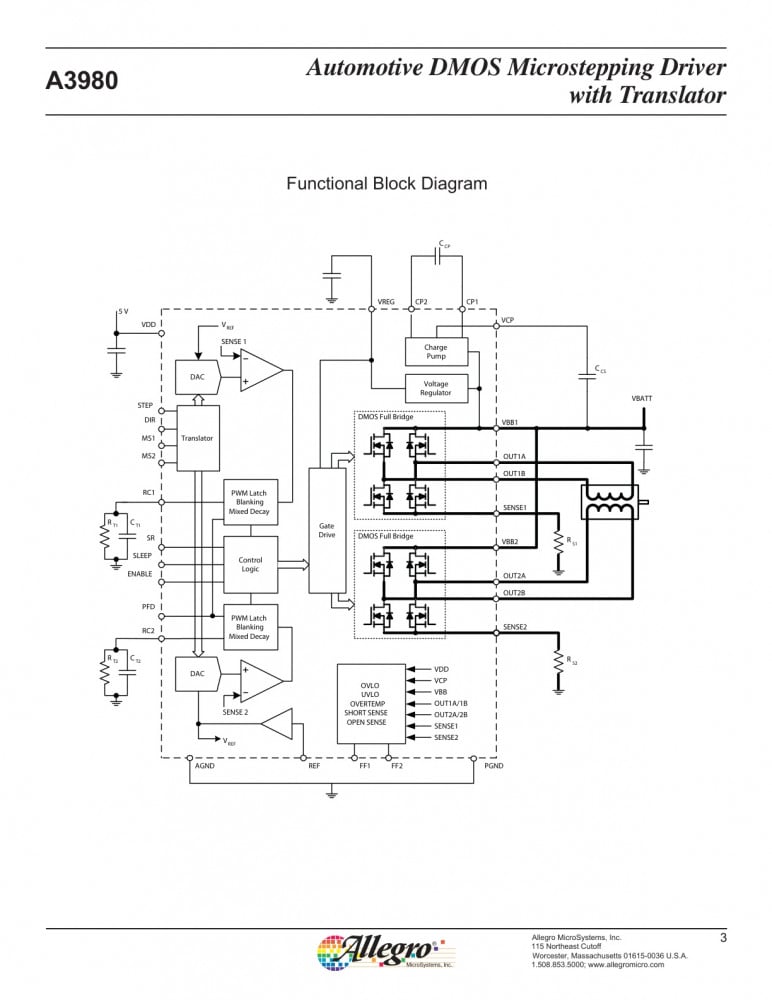 A3980 datasheet page 4