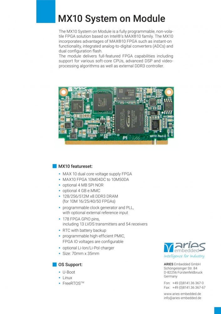 MX10 technical document page 1