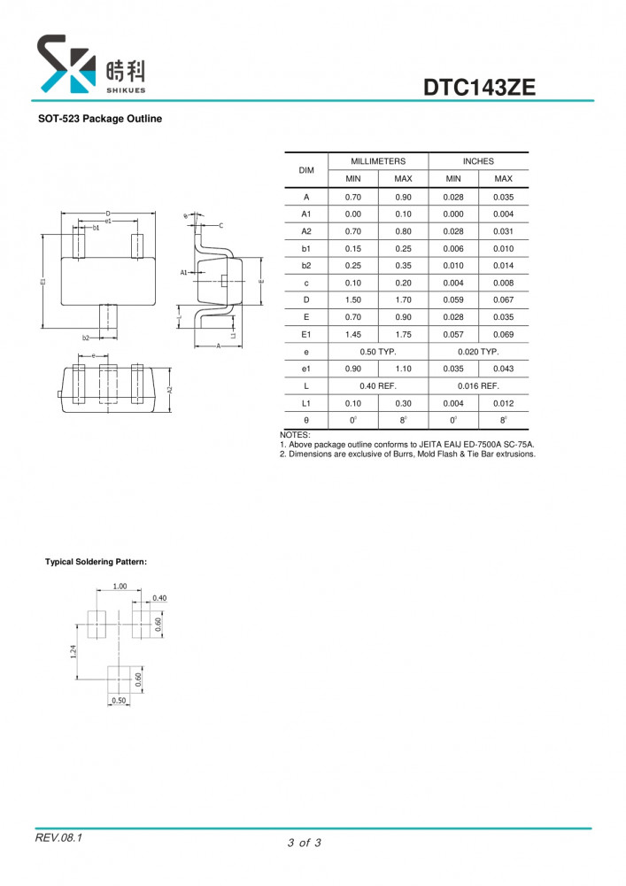 DTC143ZE datasheet page 3