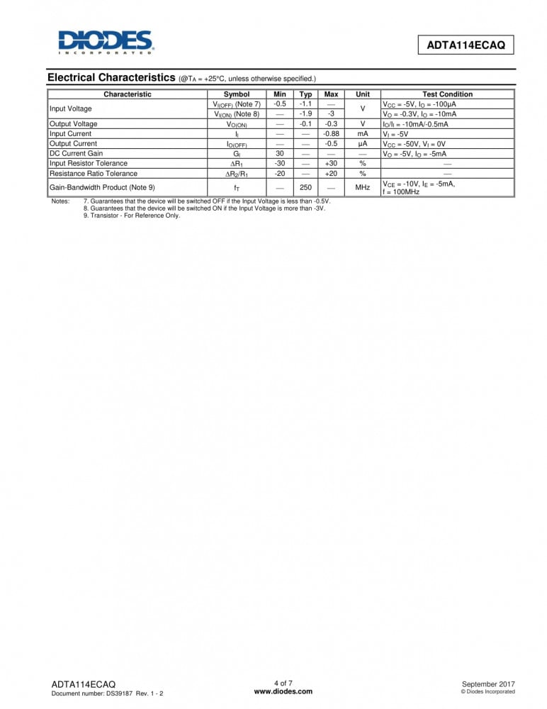 ADTA114ECAQ-13 datasheet page 4