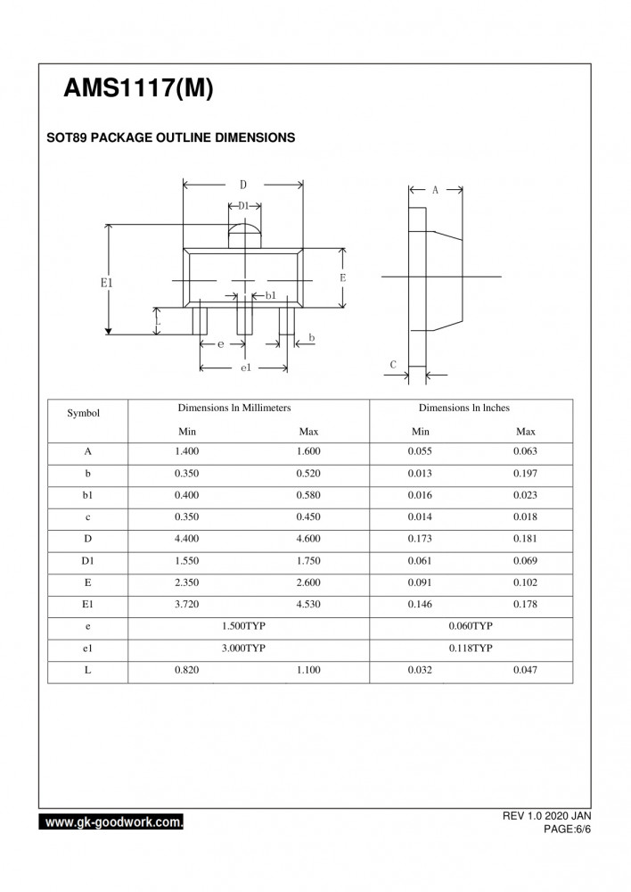 AMS1117-1.8 datasheet page 6