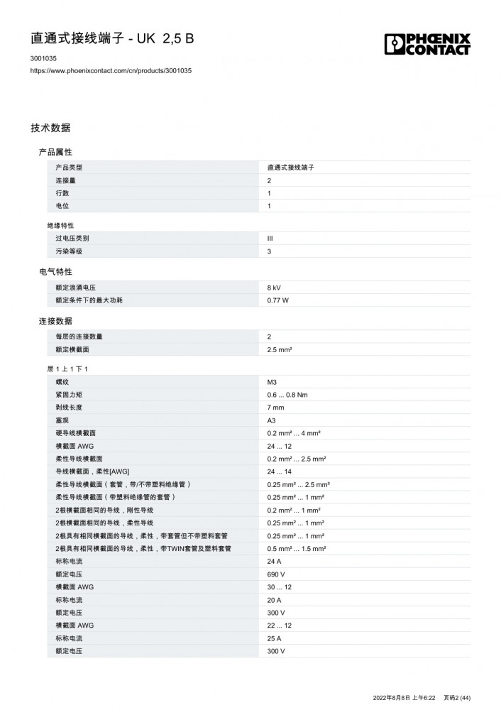 UK 2,5 B technical document page 2