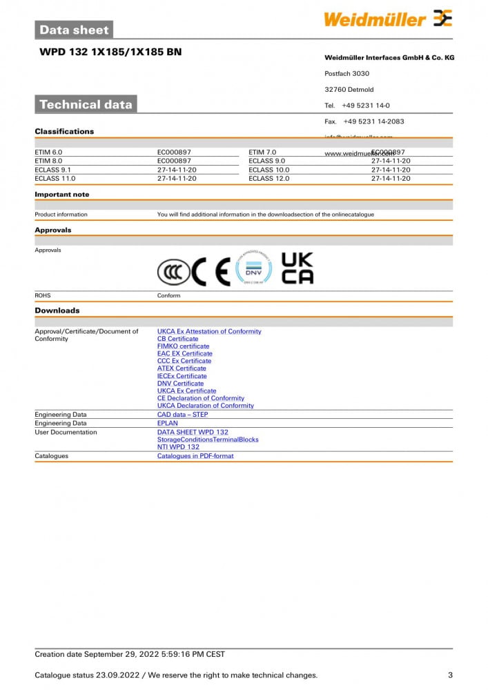 WPD 132 datasheet page 3