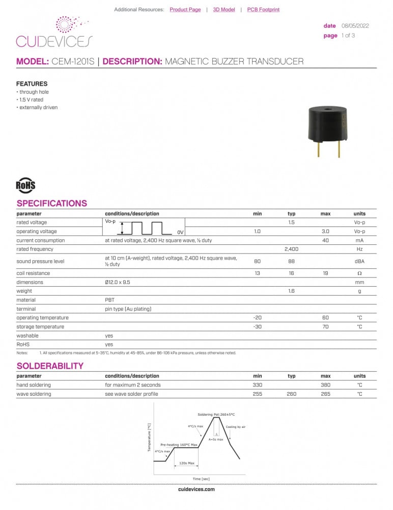 CEM-1201S datasheet page 1