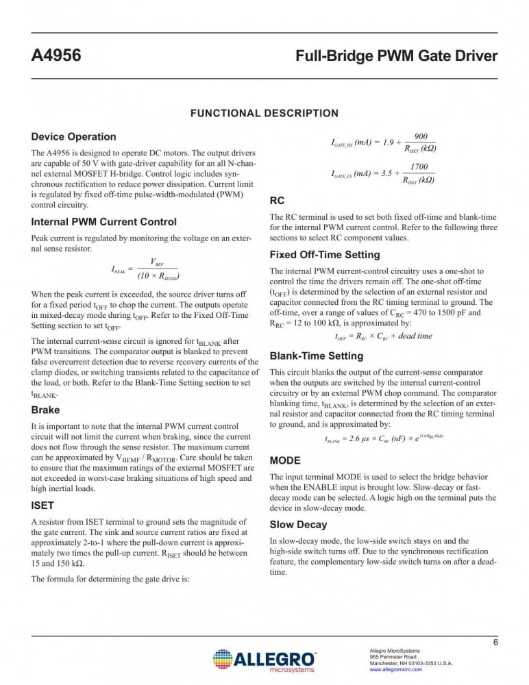 A4956 datasheet page 6