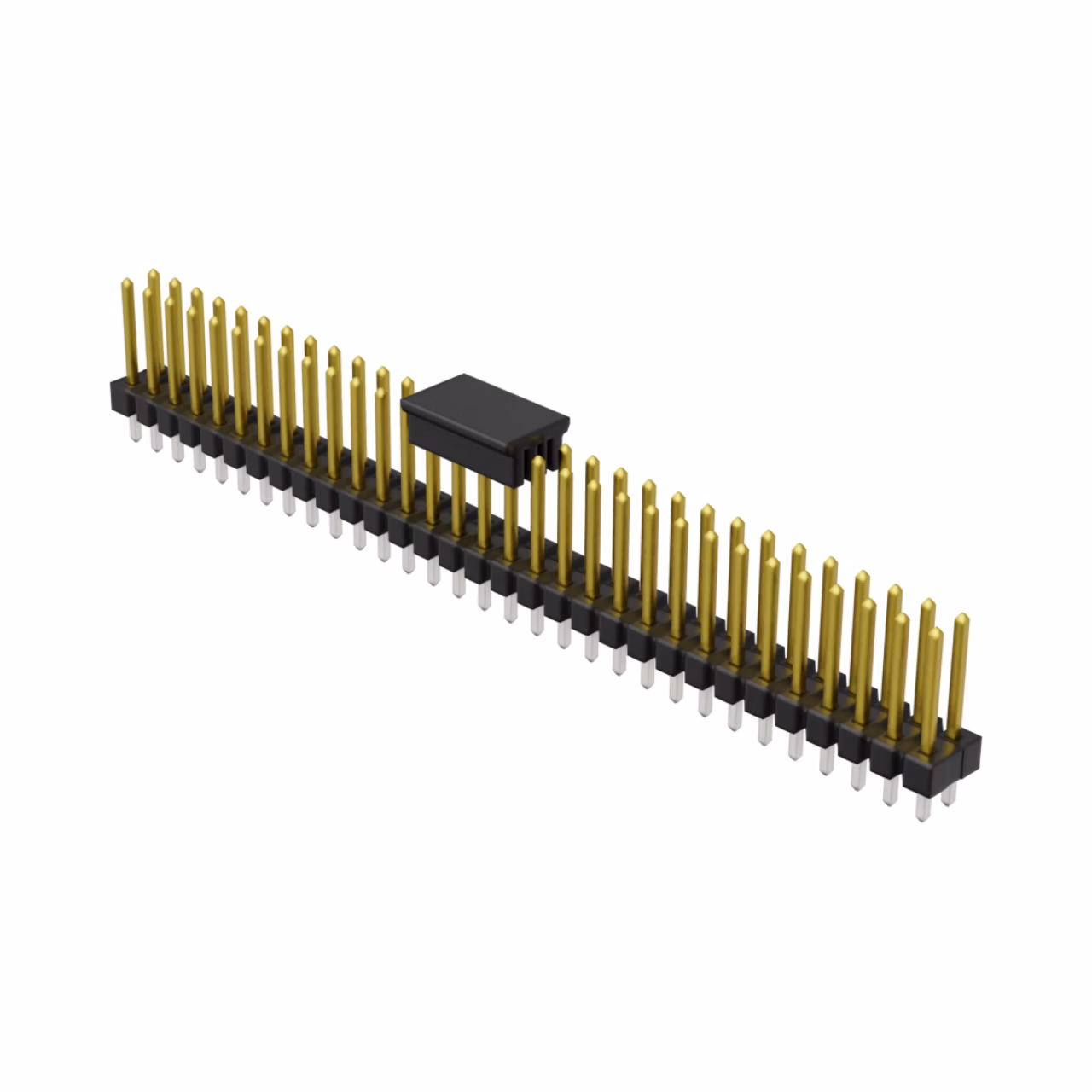C-Grid Header, 2.54mm Pitch, Through Hole, Dual Row, Vertical, 62 Circuits, 0.75µm Gold (Au) Plating, Tape and Reel Packaging with Cap, Lead-Free for sale