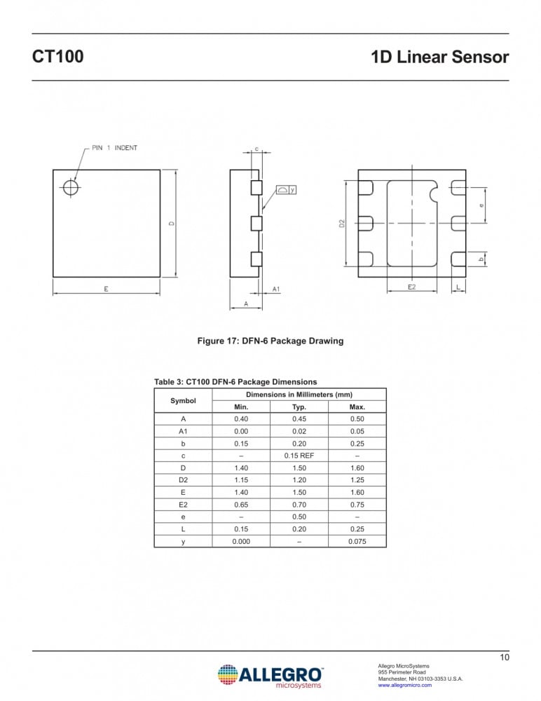 CT100 datasheet page 10