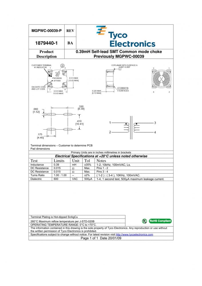 MGPWC-00039-P technical drawing