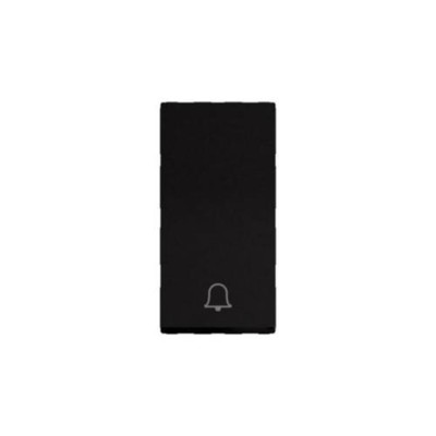 Arteor Advance - 1 module 1 way 10A bell push matt black - 250V AC electromechanical push button - Screw terminals, IP20 for sale