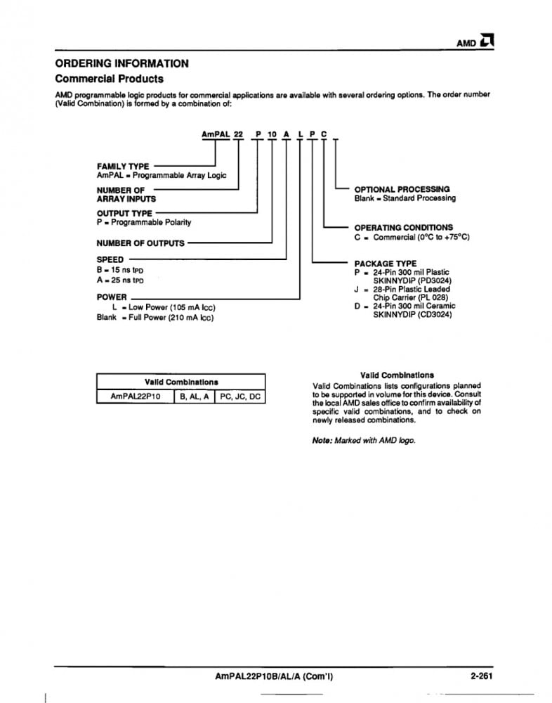AMPAL22P10BJC datasheet page 3