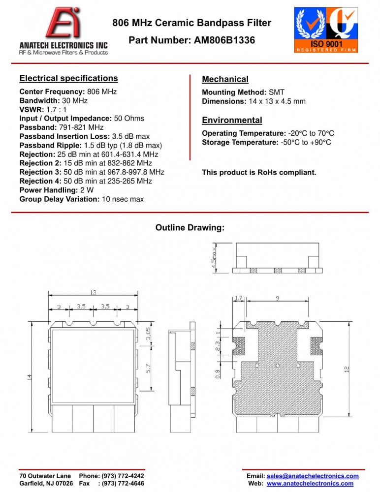 AM806B1336 technical document page 1