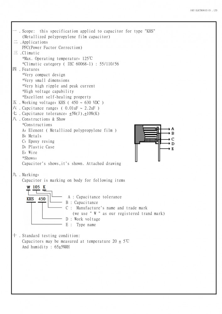 JOEY KHS specification page 7