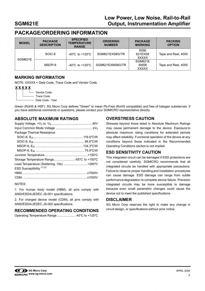 SGM621E document preview page 2