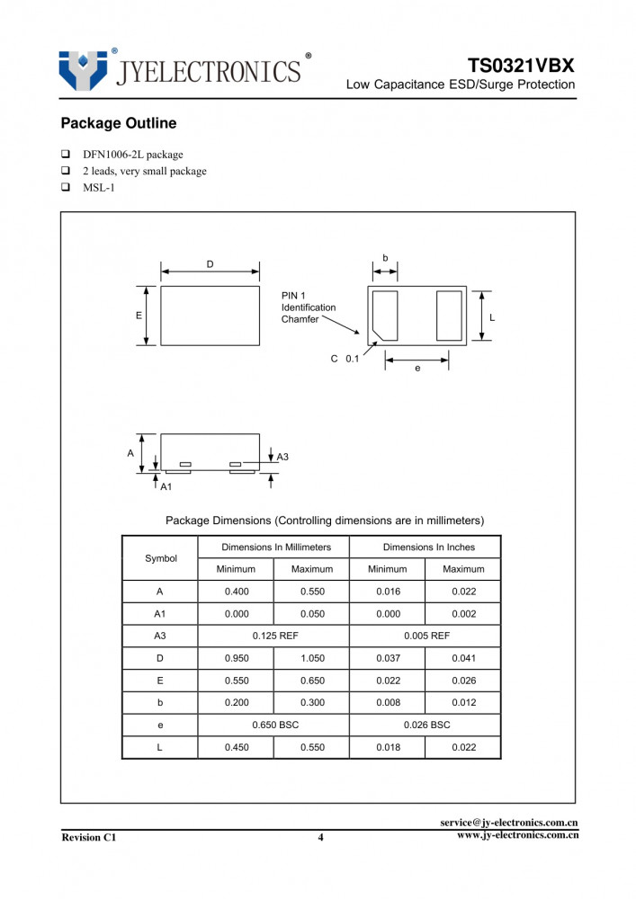 TS0321VBX datasheet page 4