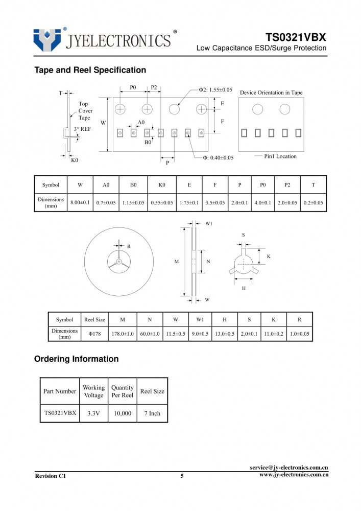 TS0321VBX datasheet page 5