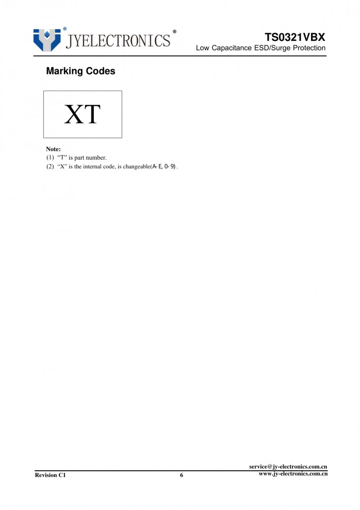 TS0321VBX datasheet page 6