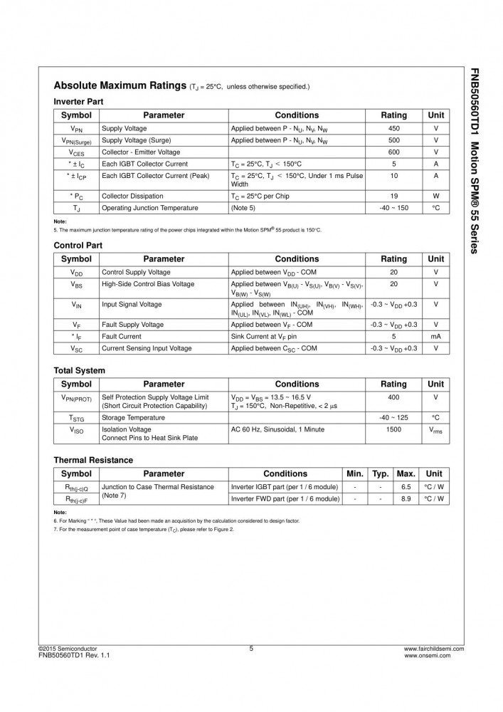 FNB50560TD1 datasheet page 6