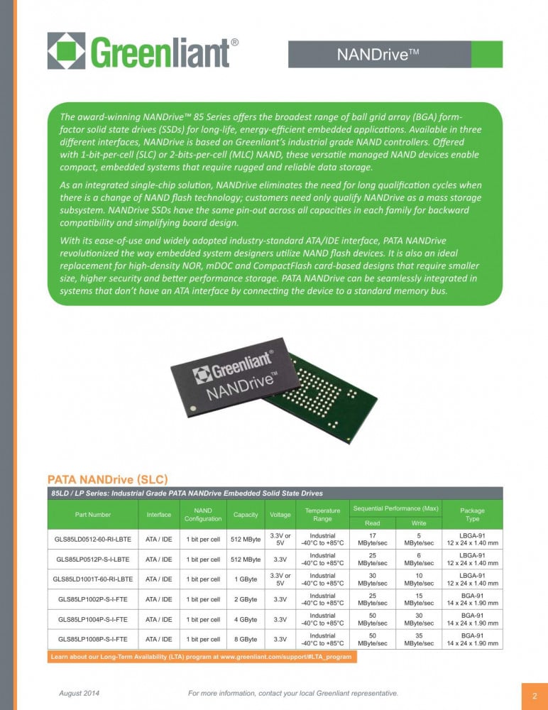 Greenliant document page 2