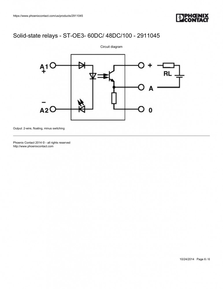 Phoenix Contact 2911045 circuit diagram