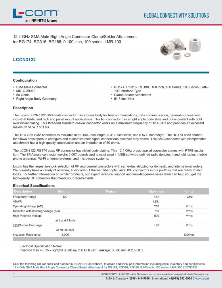 LCCN3122 technical document page 1