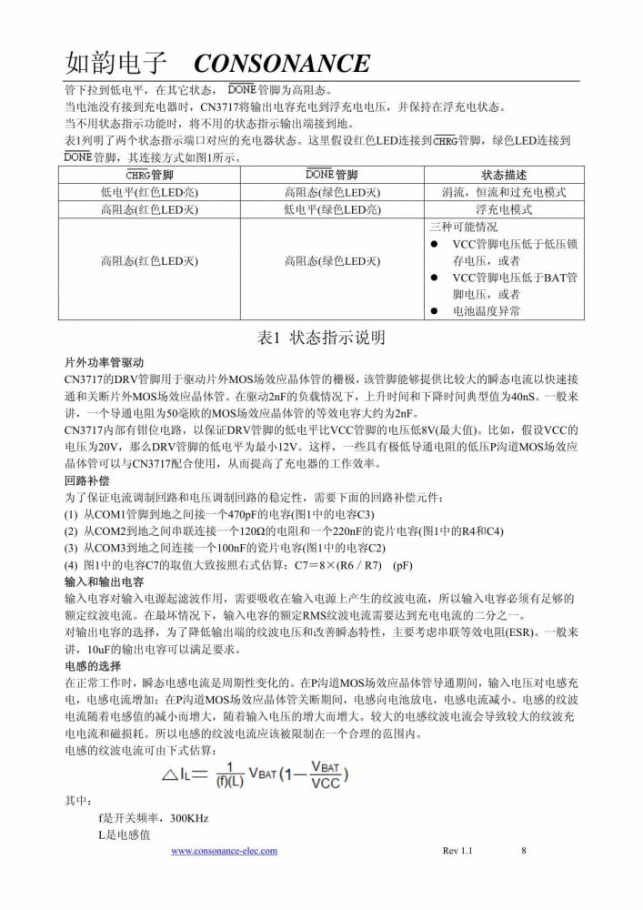 CN3717 datasheet page 8