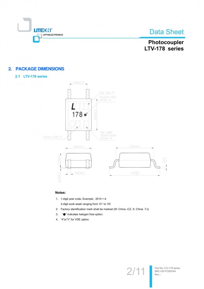 LTV-178 datasheet page 2