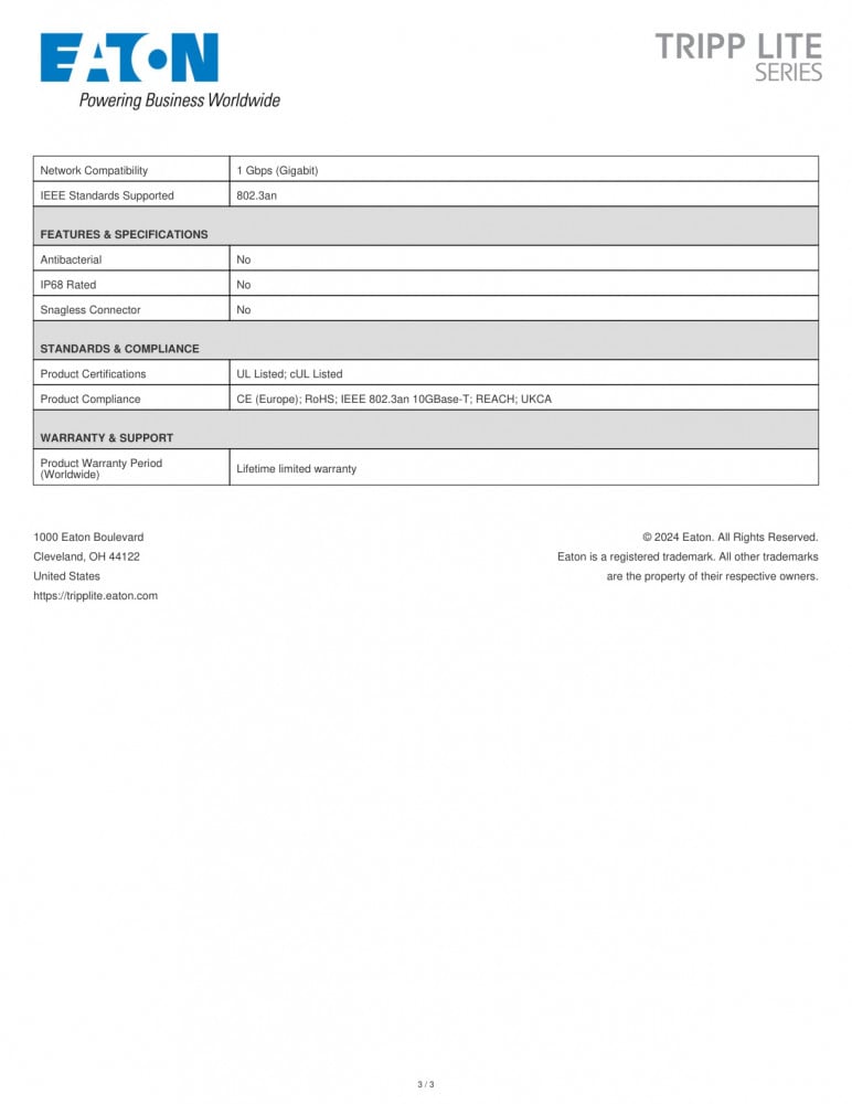 N204-S01-BL-RA technical document page 3
