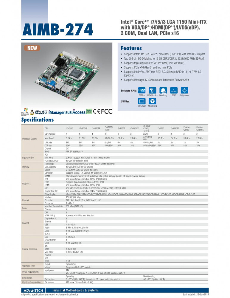 AIMB-274G2-00A1E technical document page 1