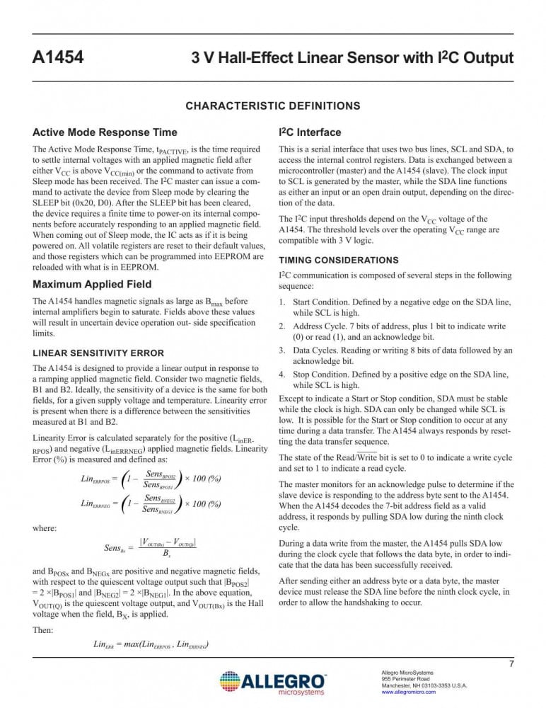 A1454 datasheet page 7