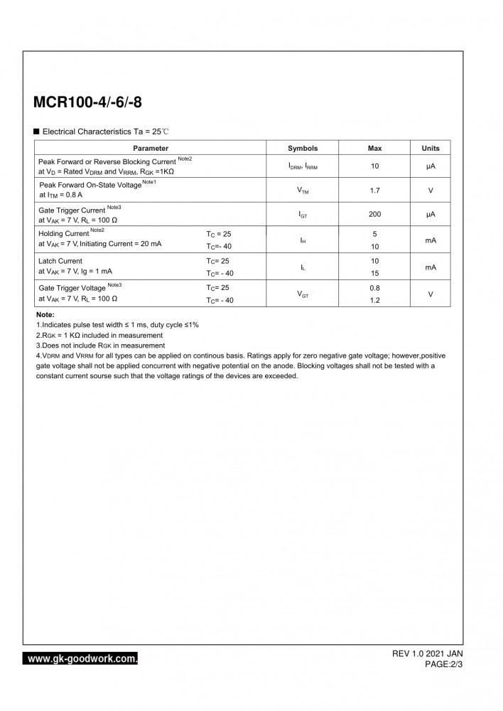 GOODWORK MCR100-8 datasheet page 2