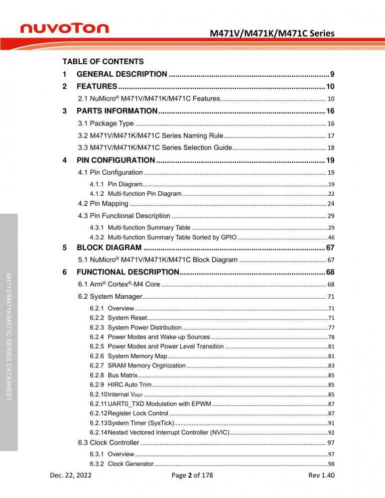 M471 datasheet preview page 2