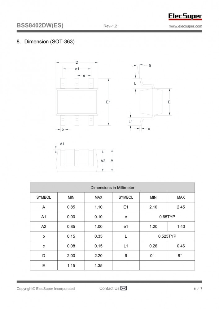 BSS8402DW(ES) datasheet page 6