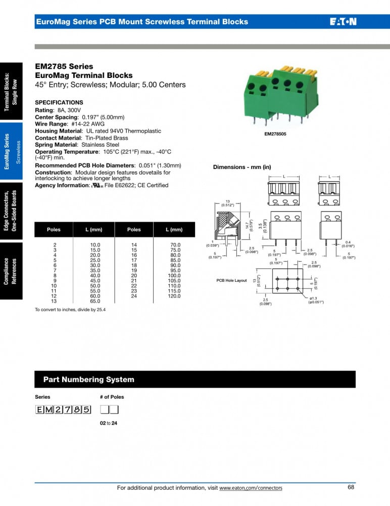 EATON EM2785 series technical document preview